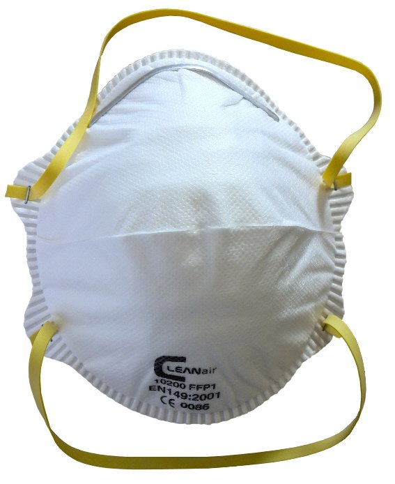 Feinstaubmaske FFP 1 ohne Ventil, 0,48